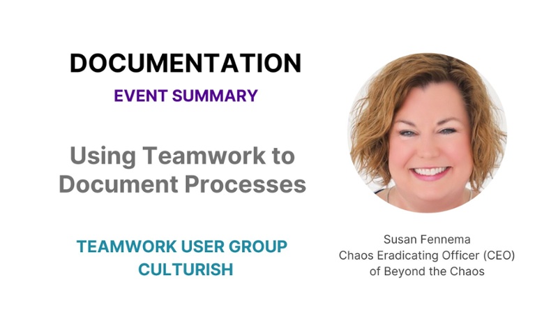 Event Summary: Using Teamwork to Document Processes