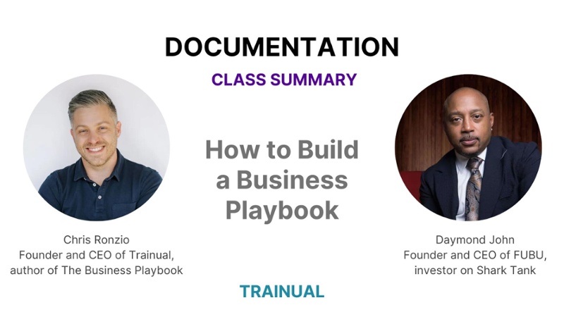 Trainual's How to Build a Business Playbook Masterclass